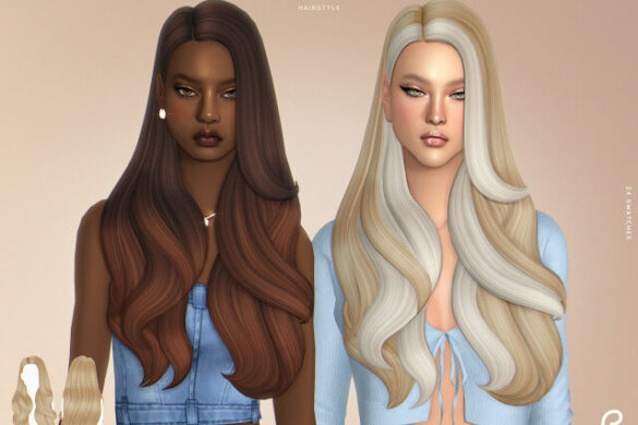 The Sims 4 Neon Girls Sign CC Set - Wicked Sims Mods