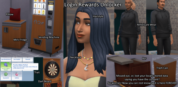 Login Rewards Unlocker - Wicked Sims Mods