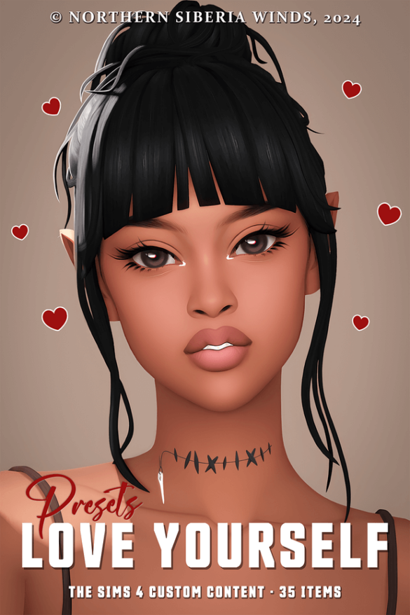 LOVE YOURSELF: PRESETS COLLECTION - Wicked Sims Mods