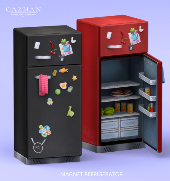 MAGNET REFRIGERATOR object - Wicked Sims Mods