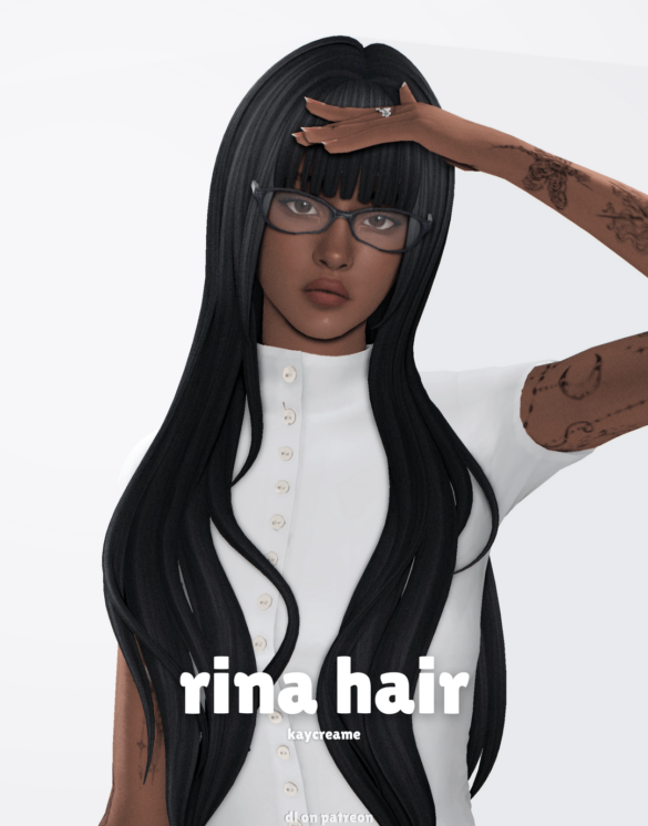 rina hair - Wicked Sims Mods
