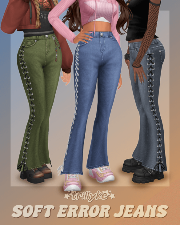 Soft Error Jeans - Wicked Sims Mods